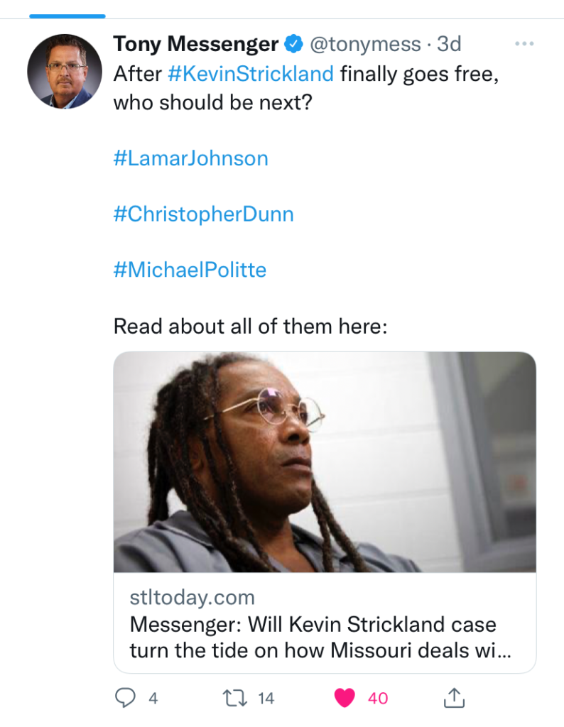 Kevin Strickland Is Finally Home. Who Is Next? - Justice for ...